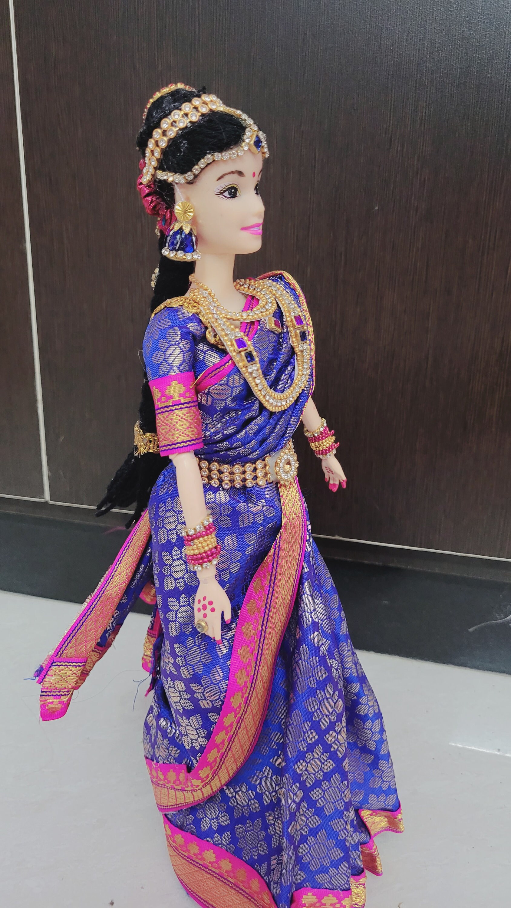 Cultural Saree Barbie Doll, Handcrafted Welcome Decor, Ideal for ...