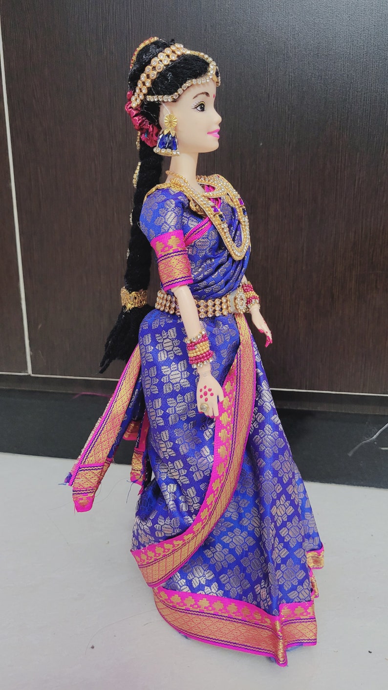 Cultural Saree Barbie Doll, Handcrafted Welcome Decor, Ideal for ...