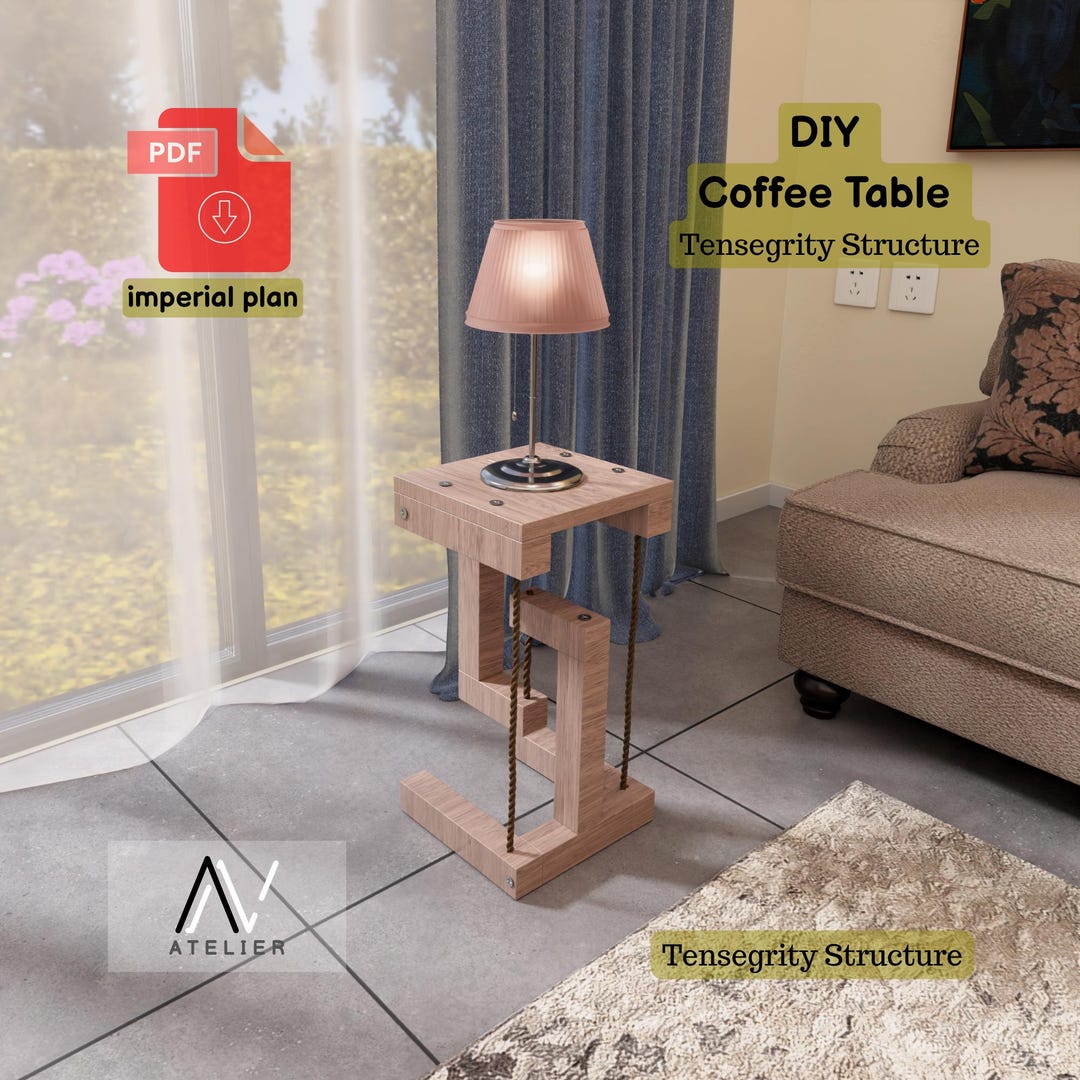 DIY COFFEE TABLE Tensegrity Structure - Etsy UK