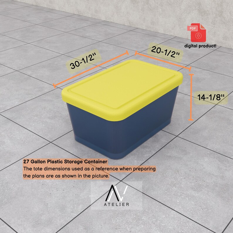 3x5 Tote Storage Rack DIY Plan I 3x5 Garage Shelving Plan I 3x5 Racks ...