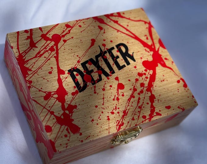 Dexter Blood Slide Box Mahogany - Etsy Australia