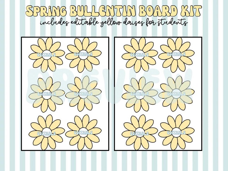 Spring Classroom Bulletin Board Kit, Classroom Decor - Etsy