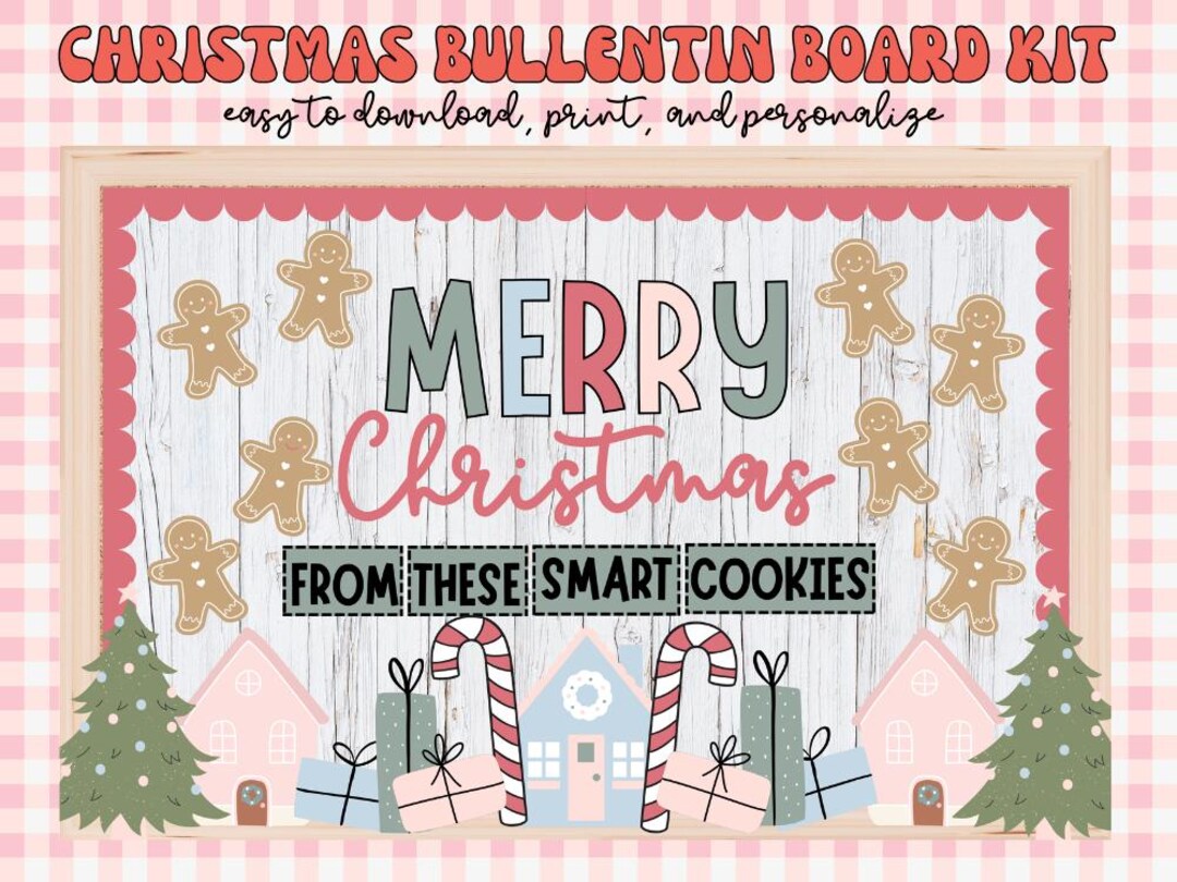Christmas Classroom Bulletin Board Kit, Classroom Decor - Etsy