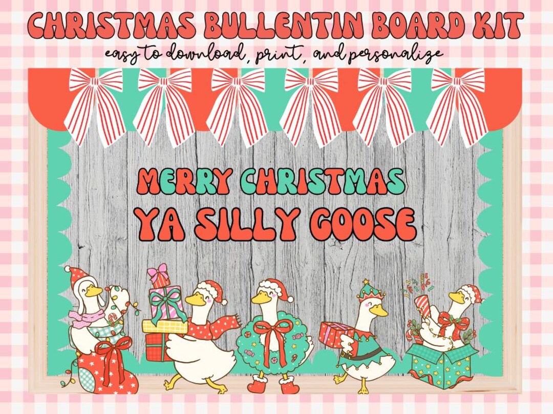 Christmas Classroom Bulletin Board Kit, Classroom Decor - Etsy