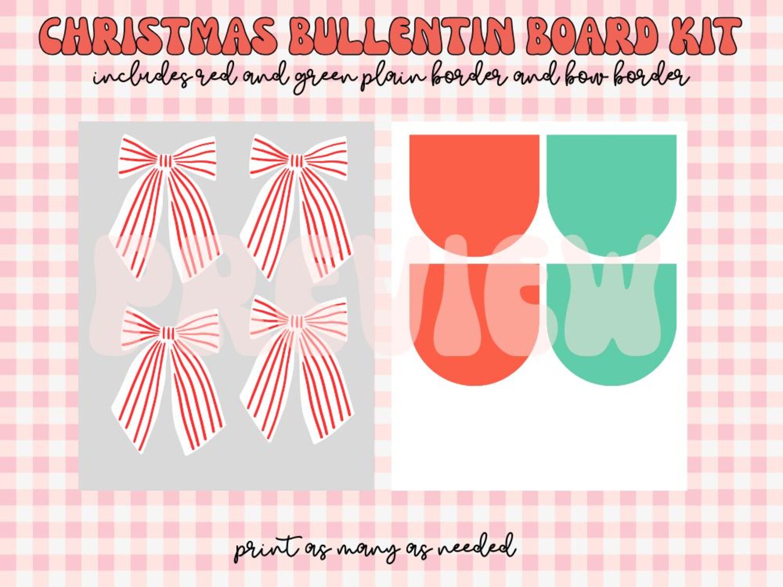 Christmas Classroom Bulletin Board Kit, Classroom Decor - Etsy