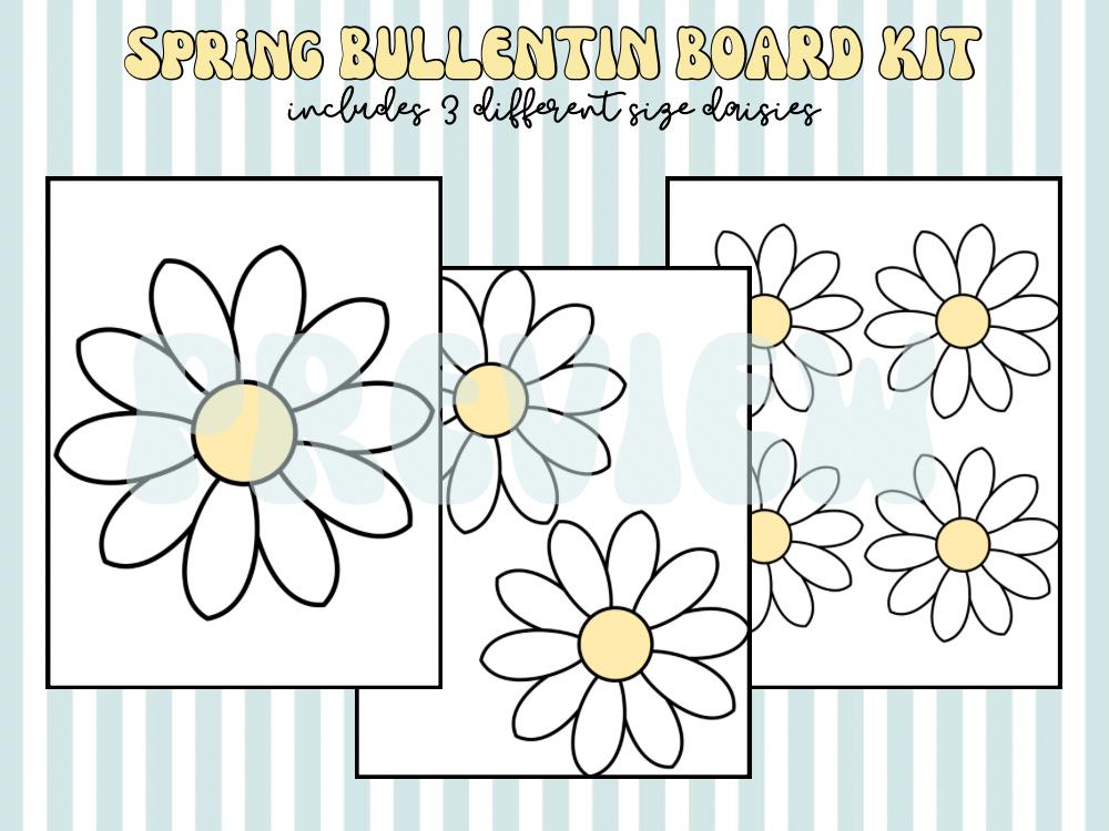 Spring Classroom Bulletin Board Kit, Classroom Decor - Etsy