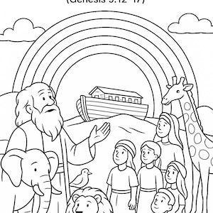 Bible Story Mini Series Coloring Pages 19 to Complete. - Etsy