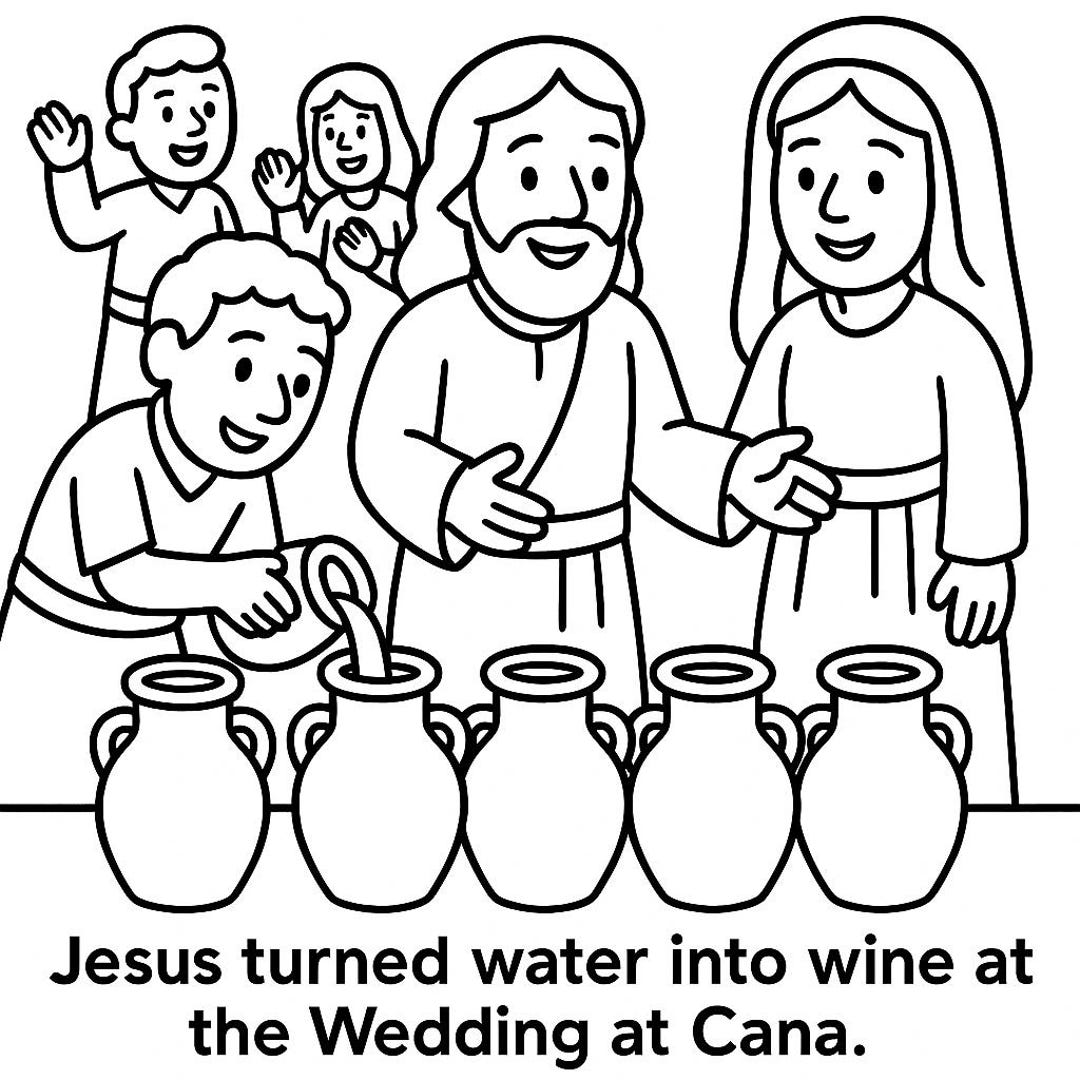 Miracle of Jesus Coloring Pages | Christian Bible Story Printables ...