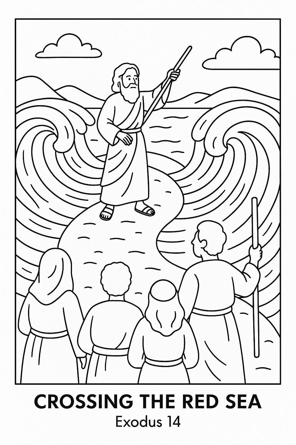 Printable Bible Story Coloring Pages Set | 25 Christian Coloring Sheets ...