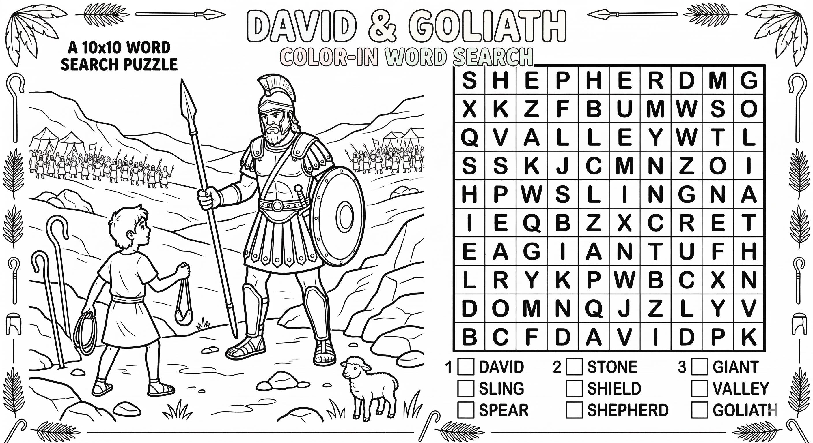 Bible Story Word Search & Coloring Pages | Printable Sunday School ...