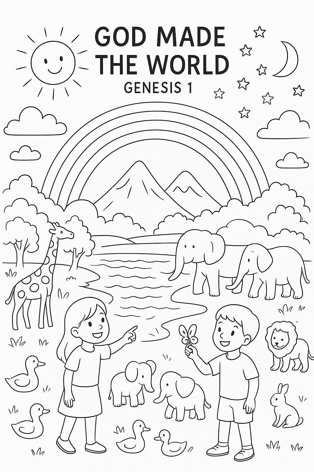Shine Your Light – Christian Colouring Pages for Kids (digital Download ...