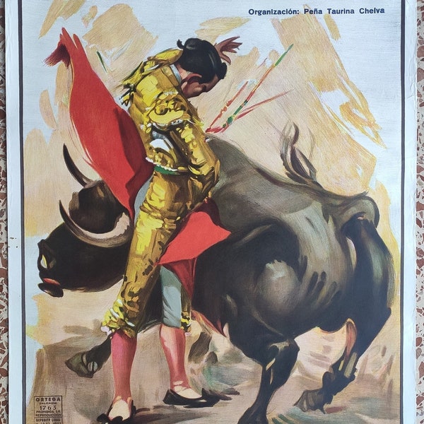 Bullfighting Poster - Etsy