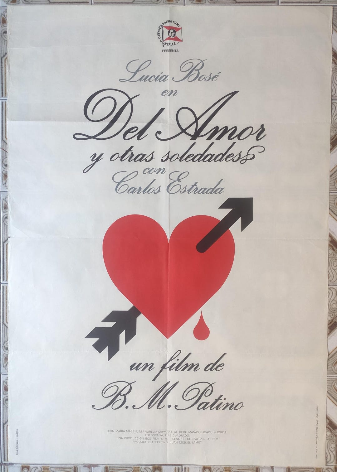 1969 Original Spanish Movie POSTER Del Amor Y Otras Soledades Patino ...
