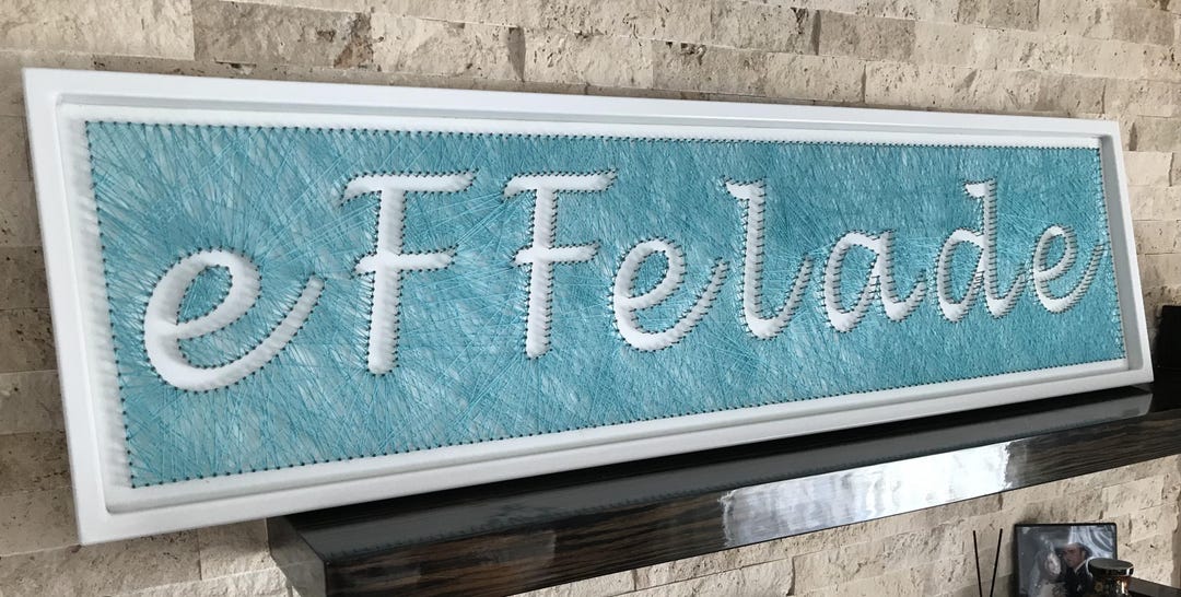 String Art Name Sign. Produced to Order. Custom String Art Personalized Sign With Various Home ...