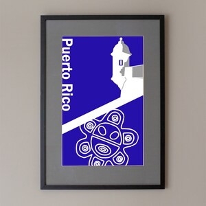 Puerto Rico Wall Art, El Morro Minimalist Print, Vector Style ...