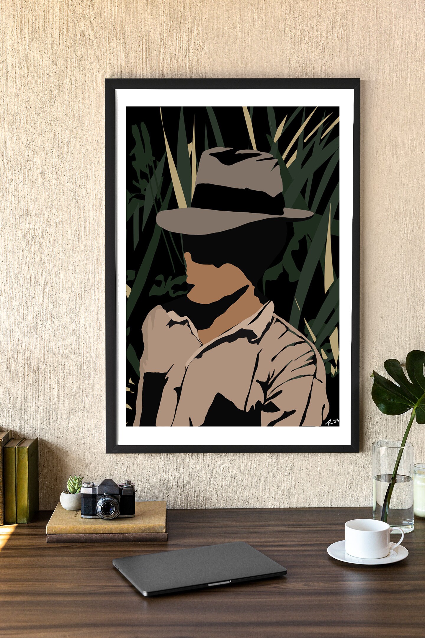 Puerto Rican Jíbaro Art Print, Traditional Farmer With Panama Hat ...
