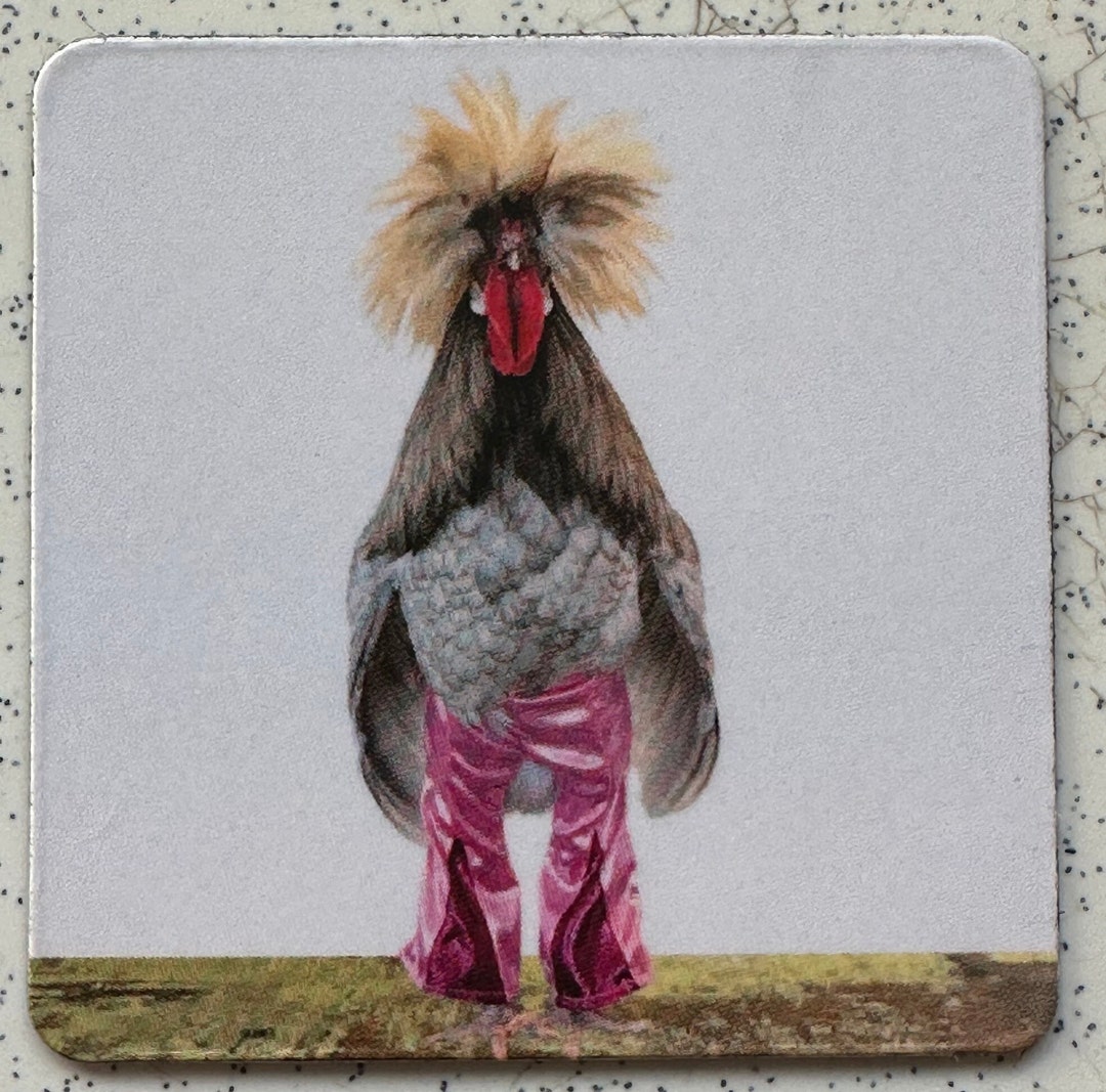 Disco Rooster Photo Magnet: Funny Chicken Lover Gift (2" X 2") - Etsy