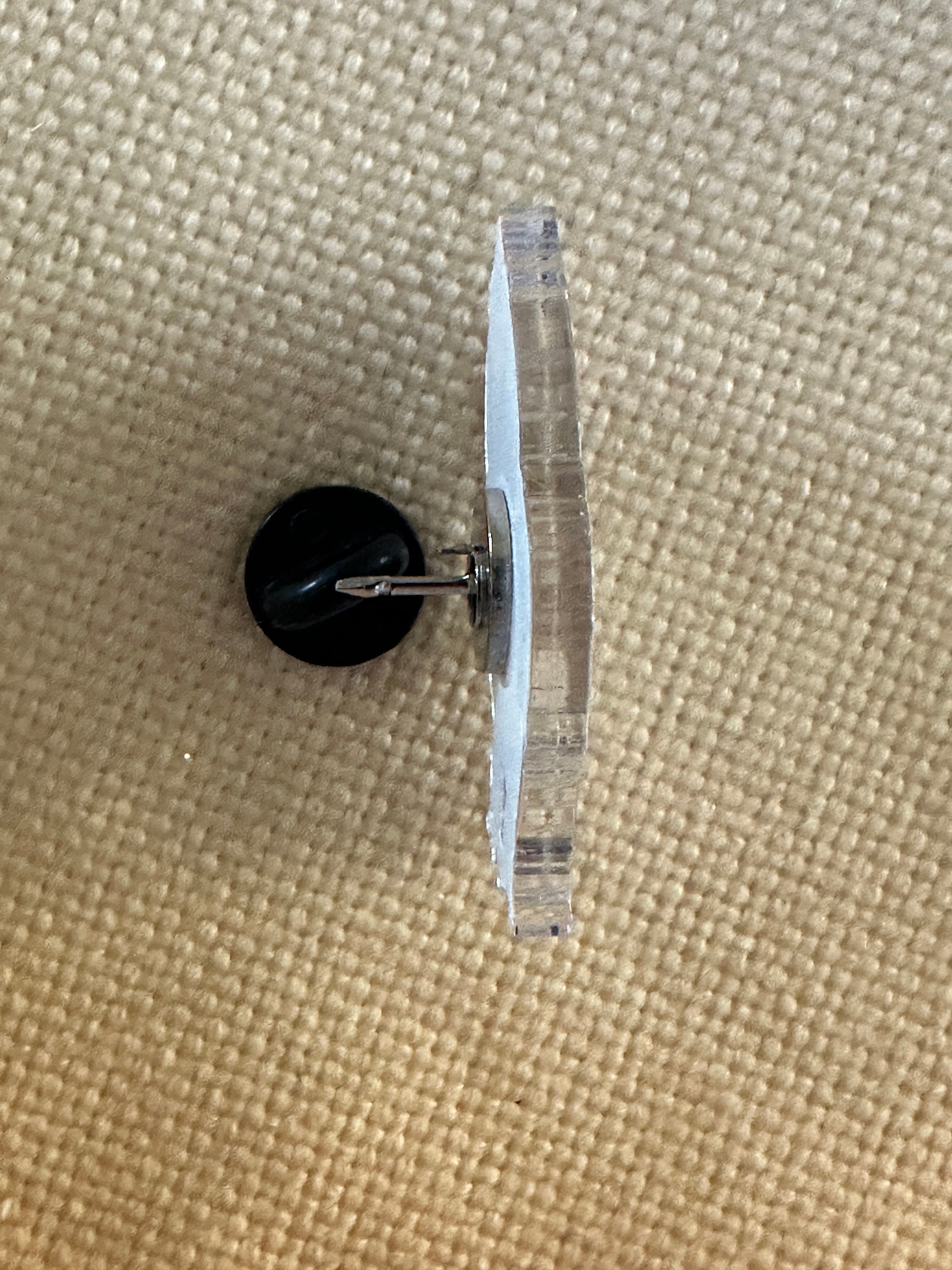 Acrylic Pin - Rooster Wearing Jeans and a White Tee - Bluester the ...