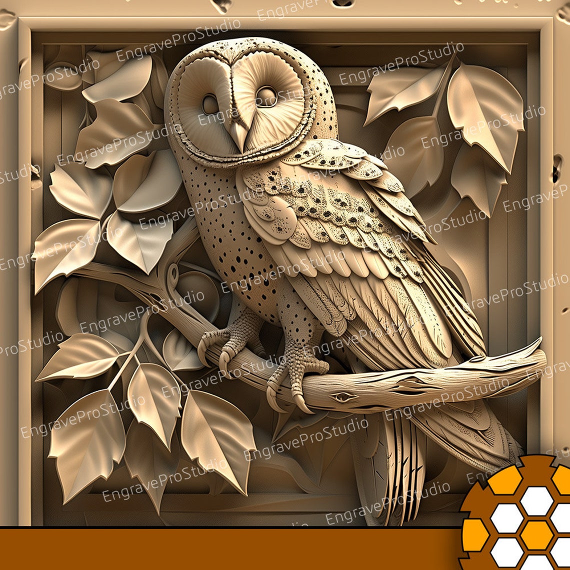 Laser Engrave File | 3D Illusion | PNG for Engraving | Glowforge ...