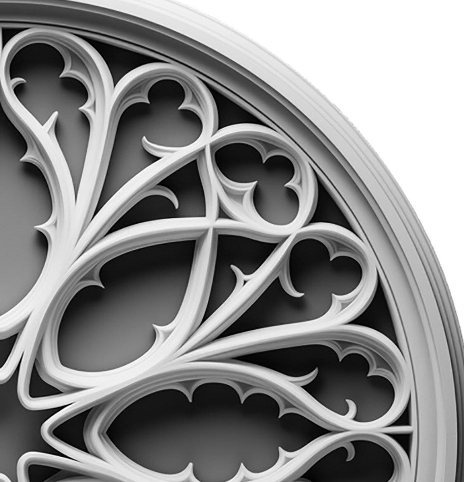 3d Embossing Circle Pattern | Laser Engrave File | Church Window | PNG ...