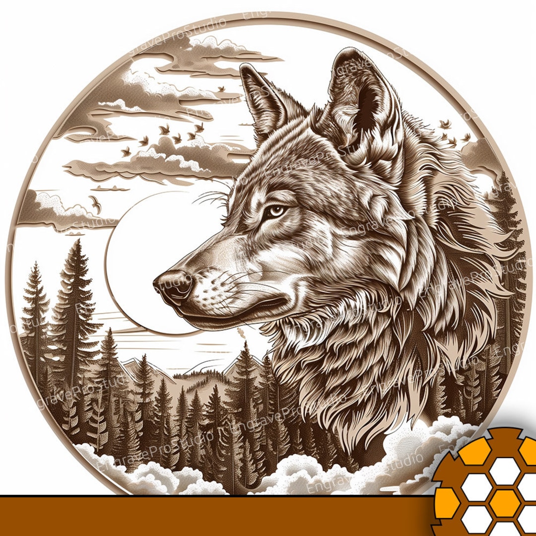 Laser Engrave File | 3D Illusion | PNG for Engraving | Glowforge ...