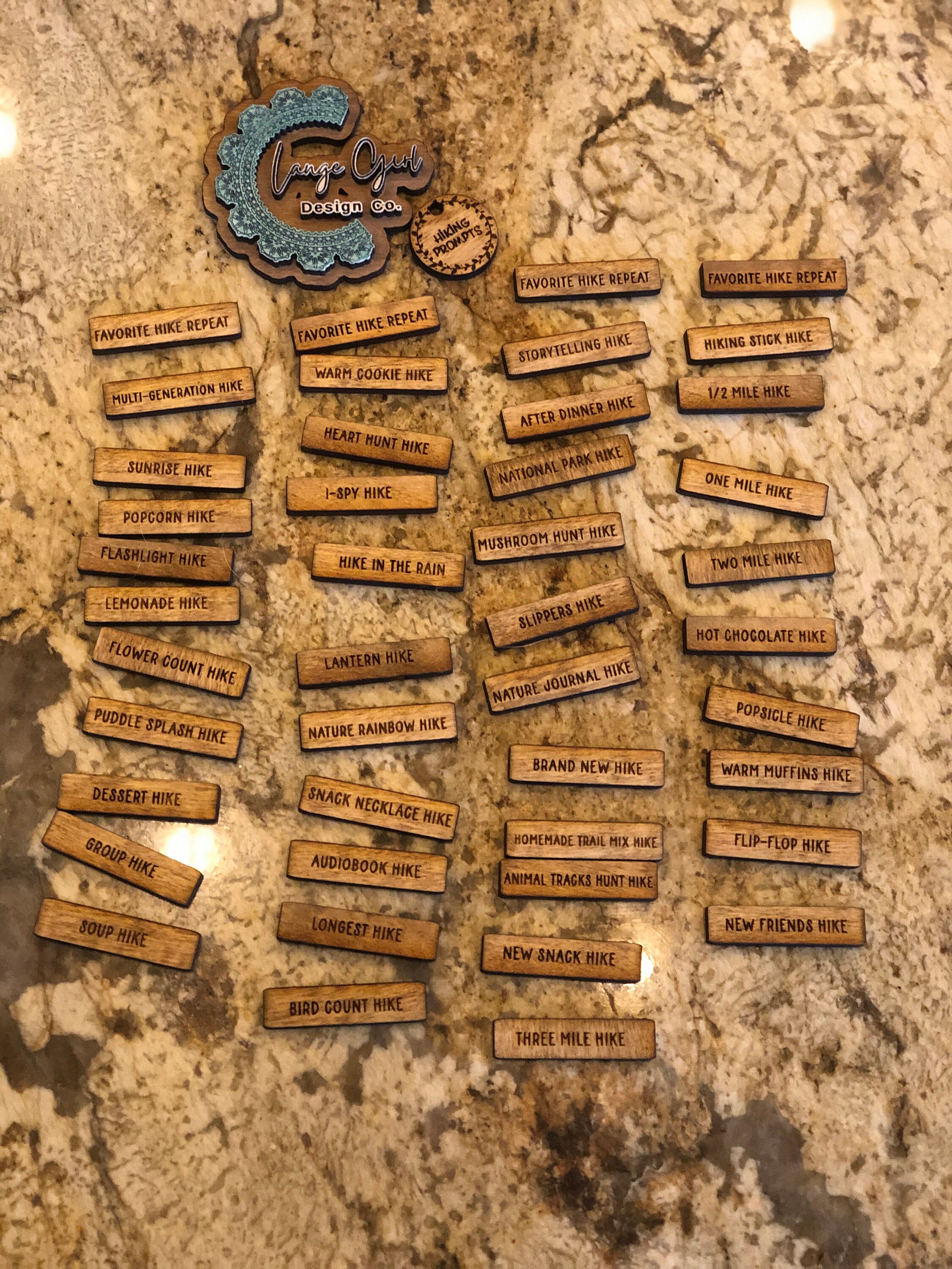 Outdoor Hiking Prompt Activity 44 Tokens of Prompts in Bag for Families ...