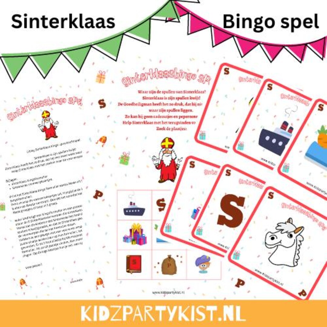 Sinterklaas Treasure Hunt Bingo Game dutch Dutch Party Game - Etsy