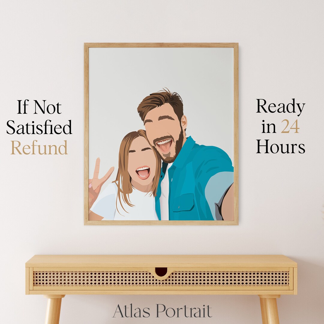 Custom Faceless Portrait Print Faceless Couple Portrait From Photo ...
