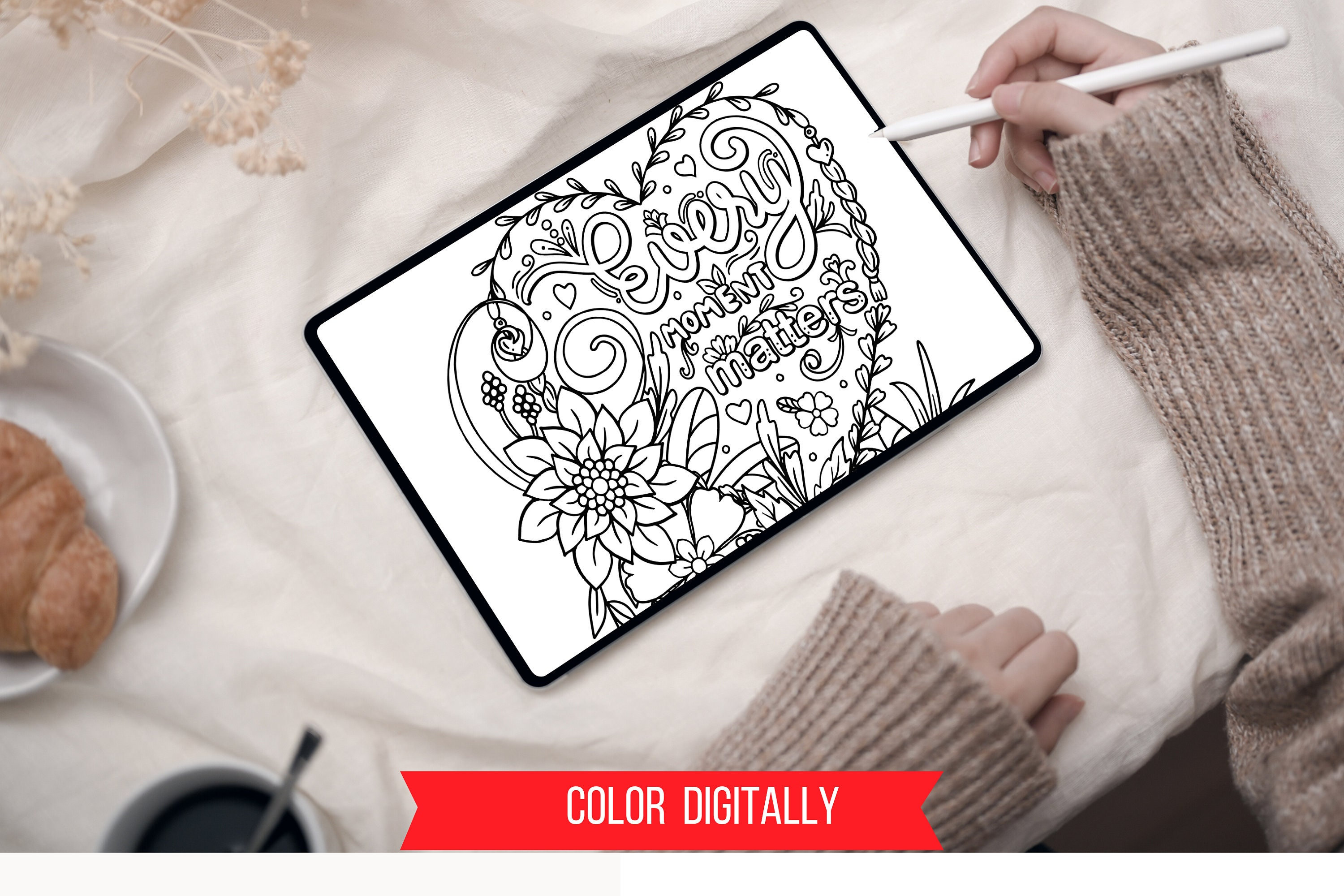 Inspirational Coloring Pages: Motivational Quotes for Good Vibes ...