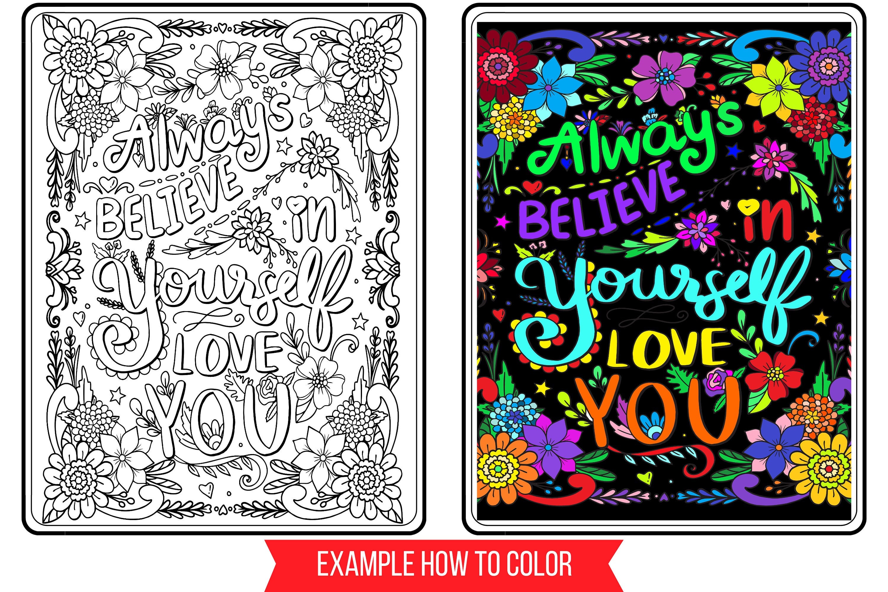Motivational Quotes Coloring Book: 45 Inspirational Pages (PDF Download ...