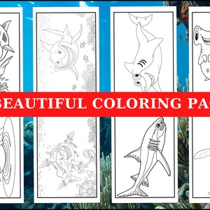 Shark Coloring Pages | Shark Coloring Book for Kids and Teens | 30 ...