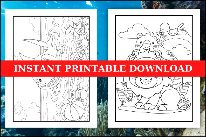 Shark Coloring Pages | Shark Coloring Book for Kids and Teens | 30 ...