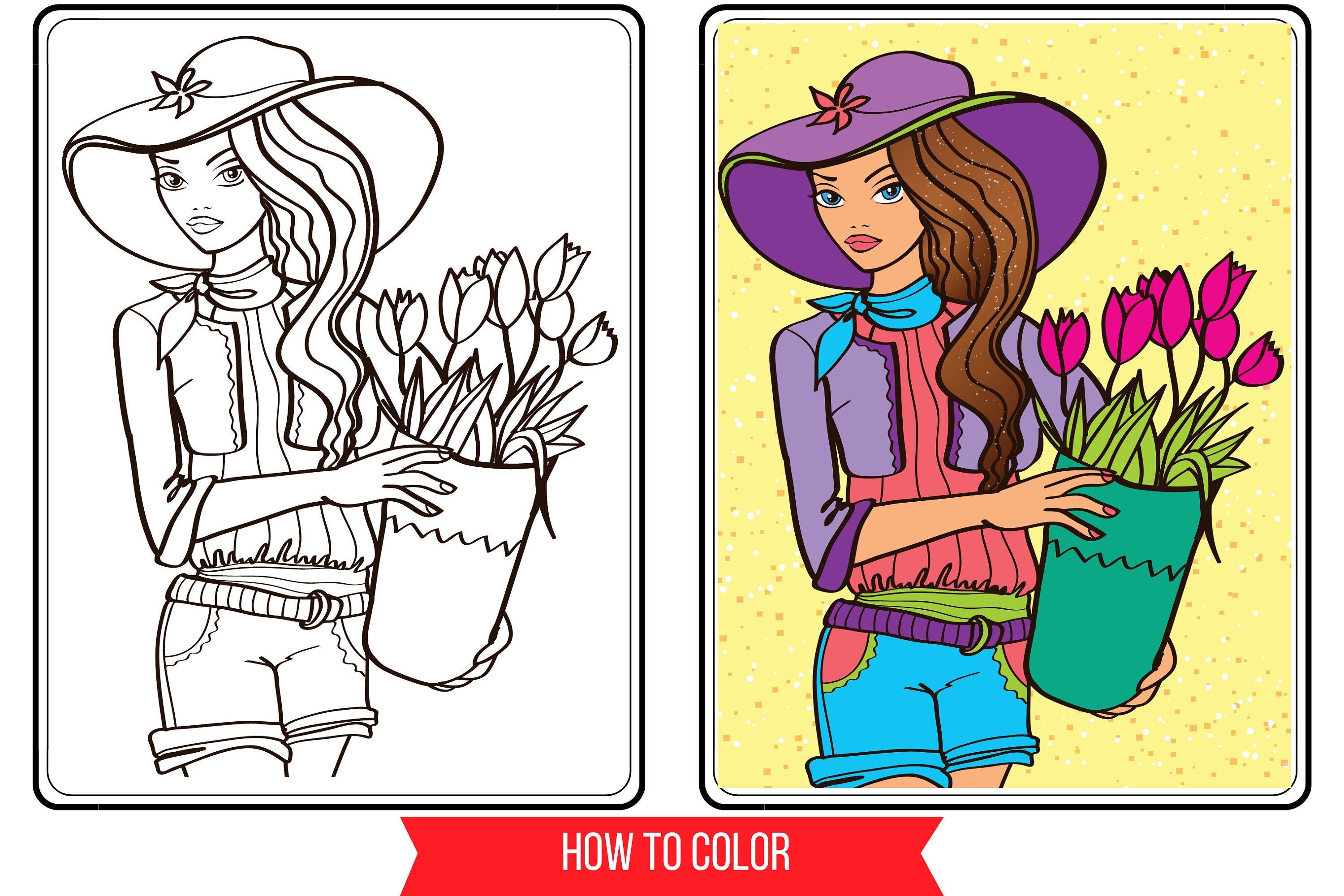 Fashion Coloring Pages: Little Fashionistas | Coloring Book for Girls ...