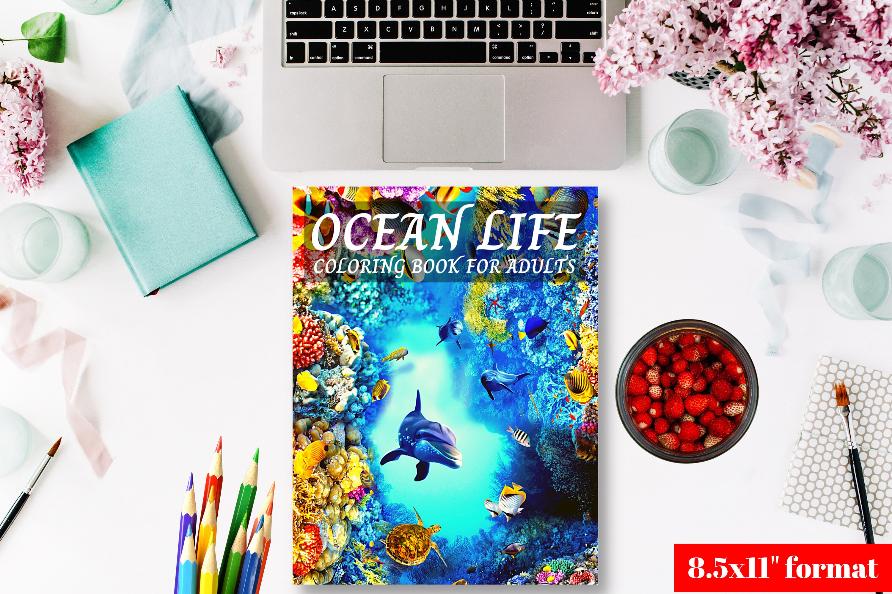 Ocean Life Coloring Pages | Ocean Life Coloring Book for Adults and ...