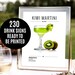 Cocktail Drink Sign Template Drink Sign Wedding Drink Recipe Sign ...
