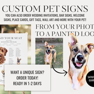 Custom Dog Seating Chart Template, Pet Seating Chart Sign, Custom ...