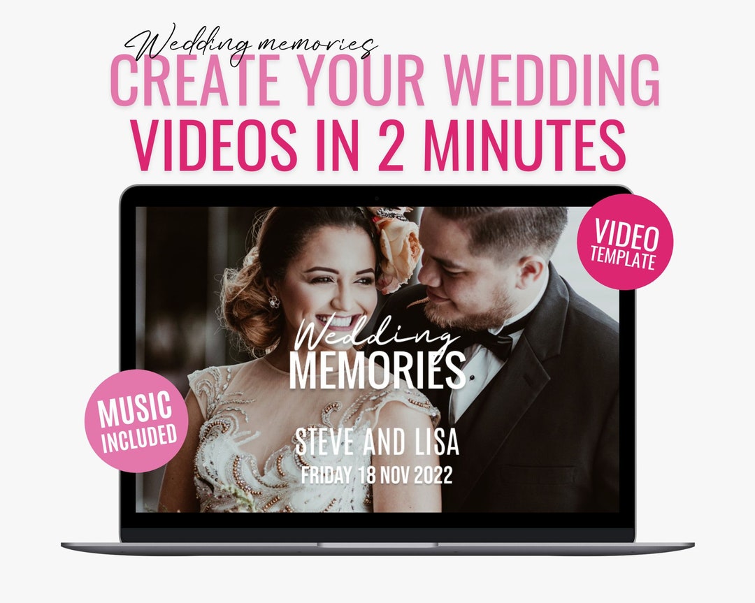 Wedding Video Wedding Video Template Wedding Template Video - Etsy