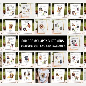 Custom Pet Seating Chart, Dog Seating Chart Sign, Custom Seating Chart ...