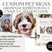 Custom Pet Seating Chart, Dog Seating Chart Sign, Custom Seating Chart ...