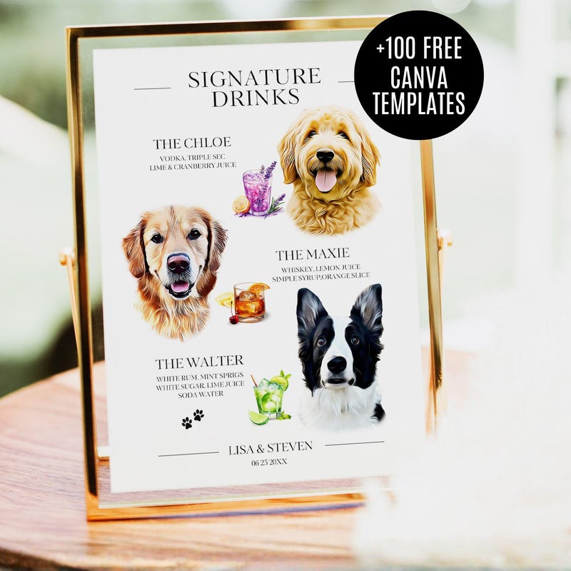 Welcome Dog Sign Wedding - Etsy