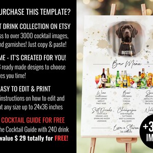 Dog Bar Menu Sign Bar Sign With Pet Pet Bar Sign Pet - Etsy