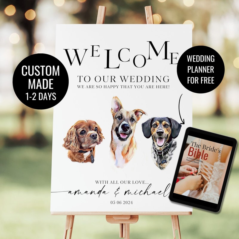 Dog Welcome Sign - Etsy