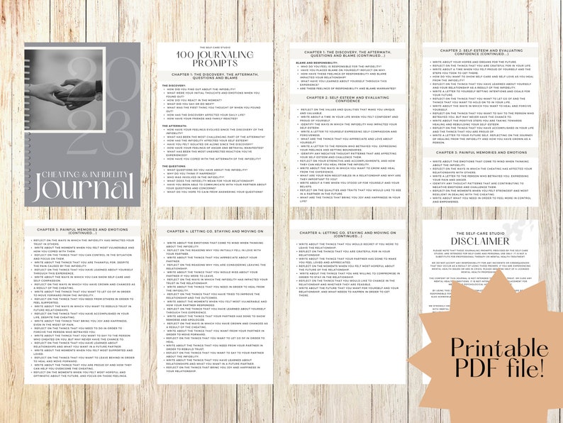 100 Journal Prompts for Cheating, Infidelity in Relationships, Trust ...
