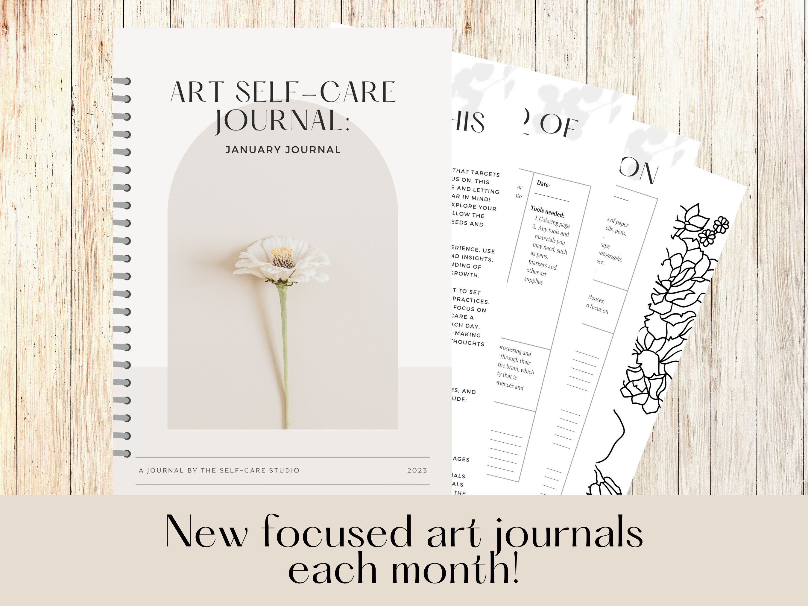 Art Therapy Journal, Art Therapy Prompts, Mental Health Journal ...