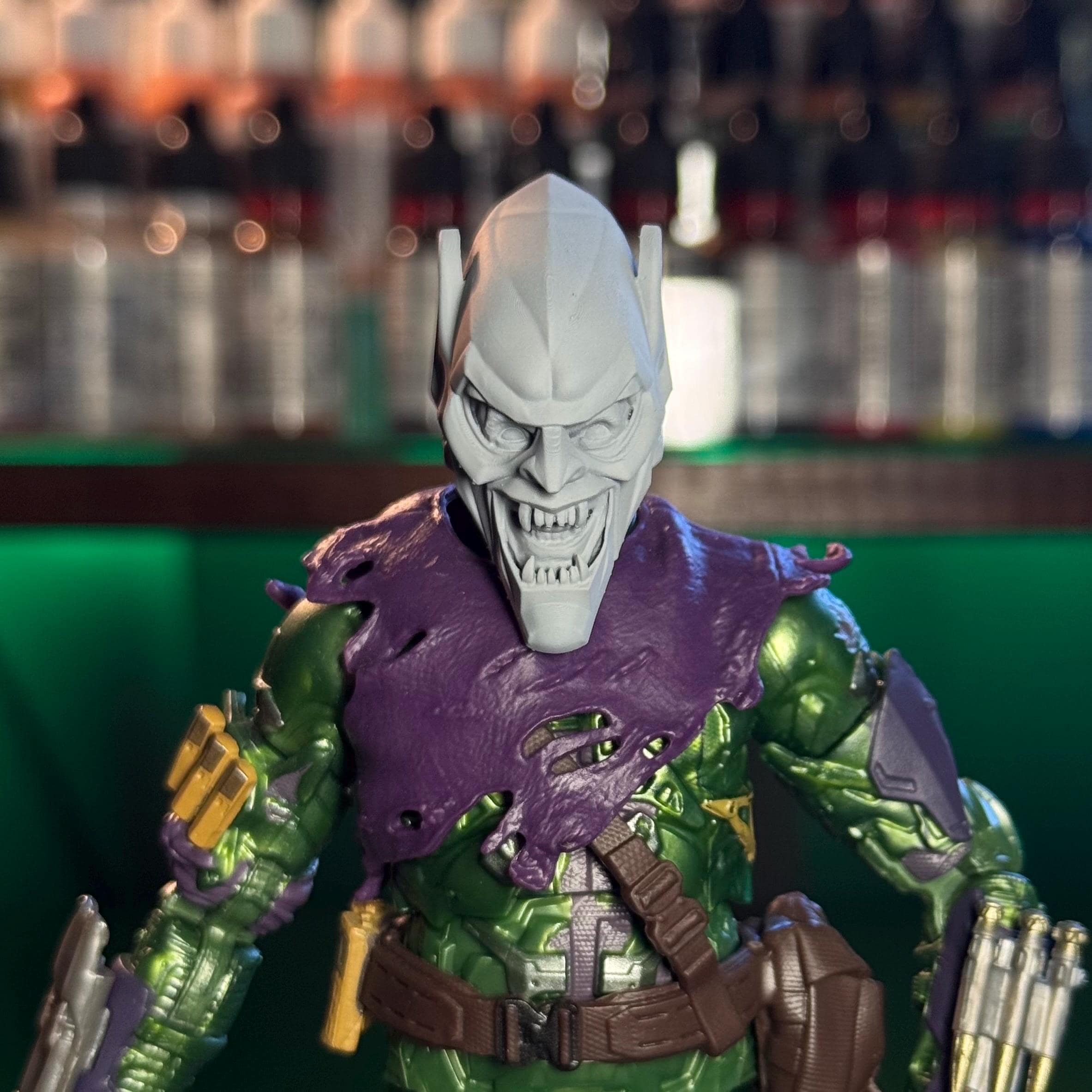 Marvel Legends Green Goblin Willem Dafoe Opened Mask Headsculpt ...