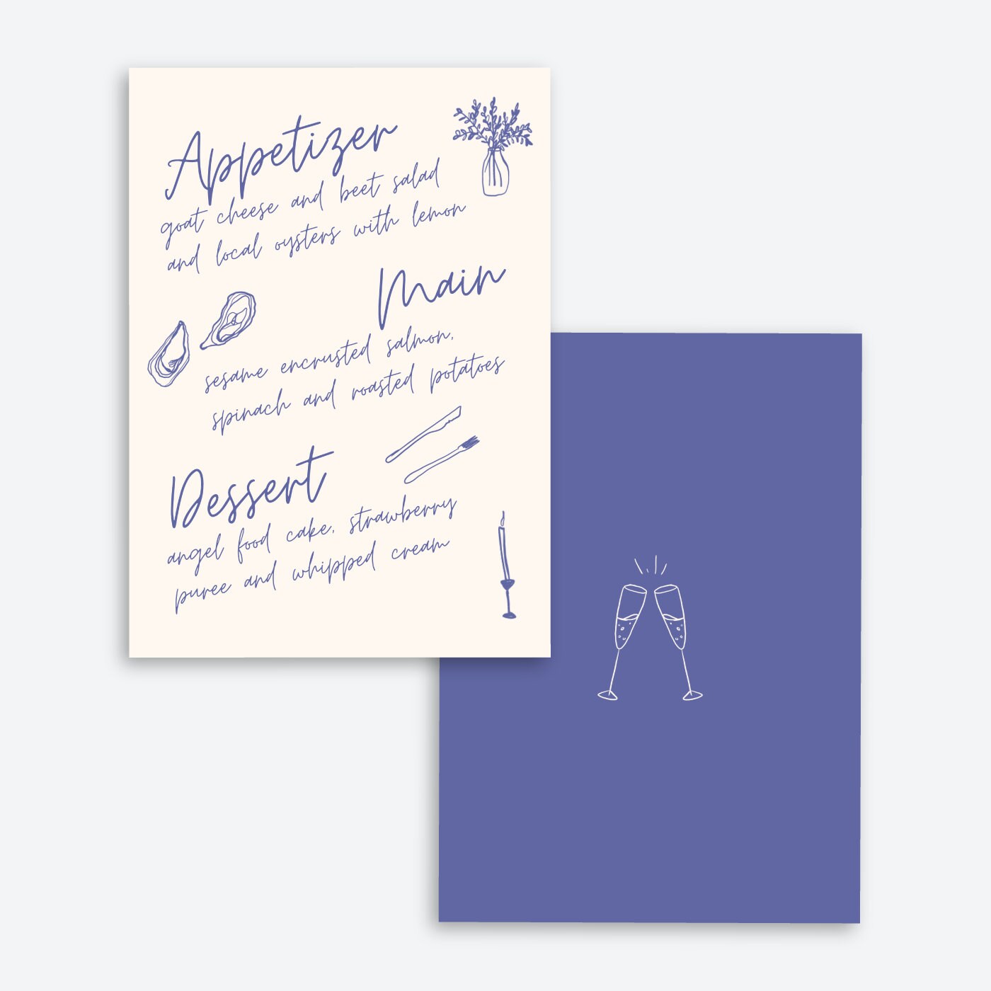 Hand Drawn Dinner Party Invitation Template | Scribble Illustrations ...