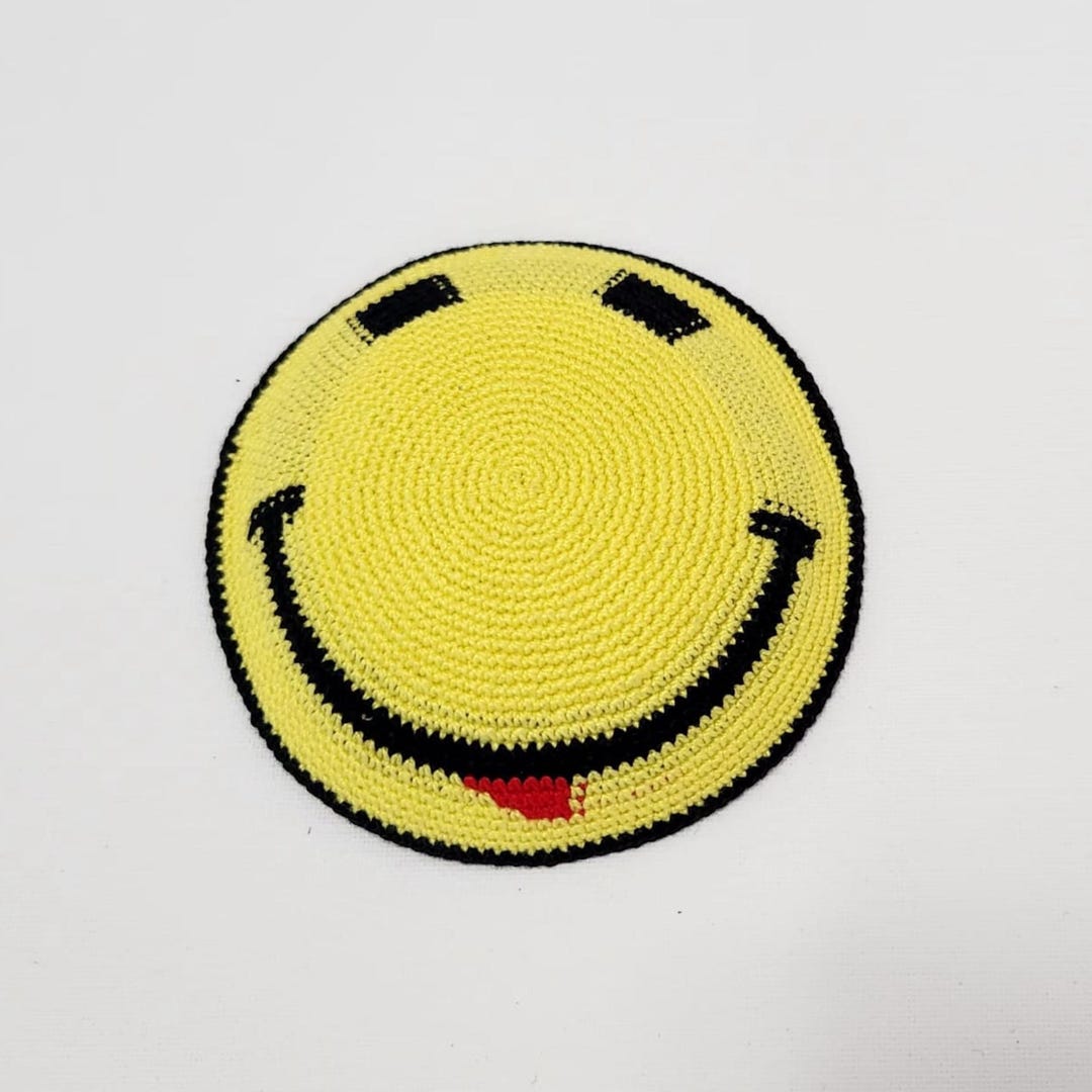 Smaily Kippah for Kids - Crocheted With 100% Cotton - Made in Israel ...