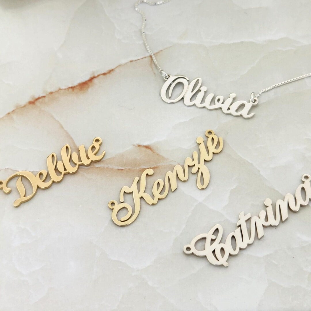 Personalized Sterling Silver Name Necklace: Custom 925 Jewelry Gift for ...