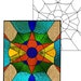 Downloadable Stained Glass Star Pattern, Geometric Star Sun Catcher ...