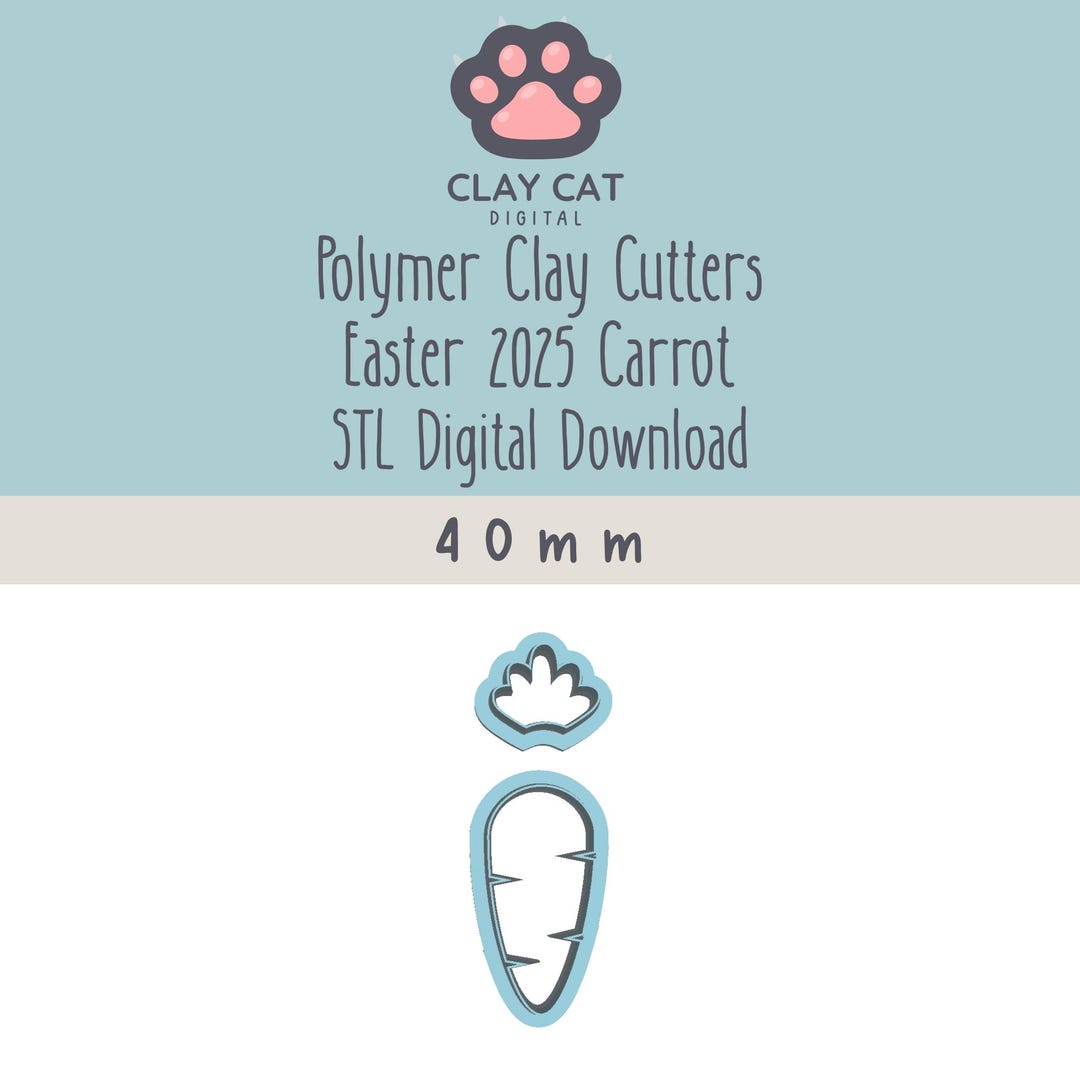 Easter 2025 Carrot | Carrot Dangle Cutter | Easter Polymer Clay Cutter ...